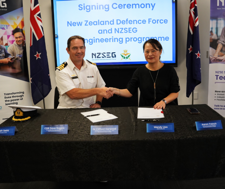 NZSE College and Royal New Zealand Navy forge partnership